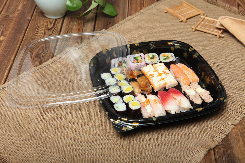 HP-36 12 Inch Square Plastic Disposable Party Tray,Party Trays